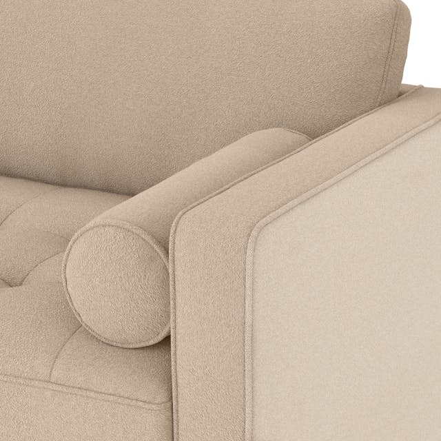 Sven Ratine Buff Tufted Fold-out Sofa Bed | Article