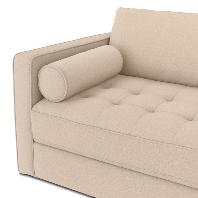 Sven Ratine Buff Tufted Fold-out Sofa Bed | Article