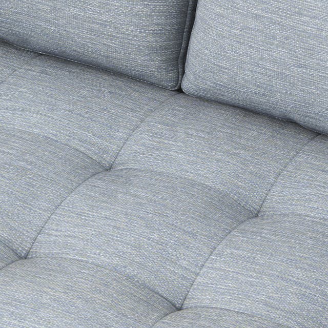 Sven Silver Light Blue Tufted Loveseat | Article