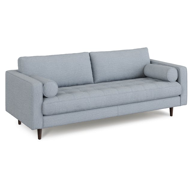 Sven Silver Light Blue Tufted Sofa | Article