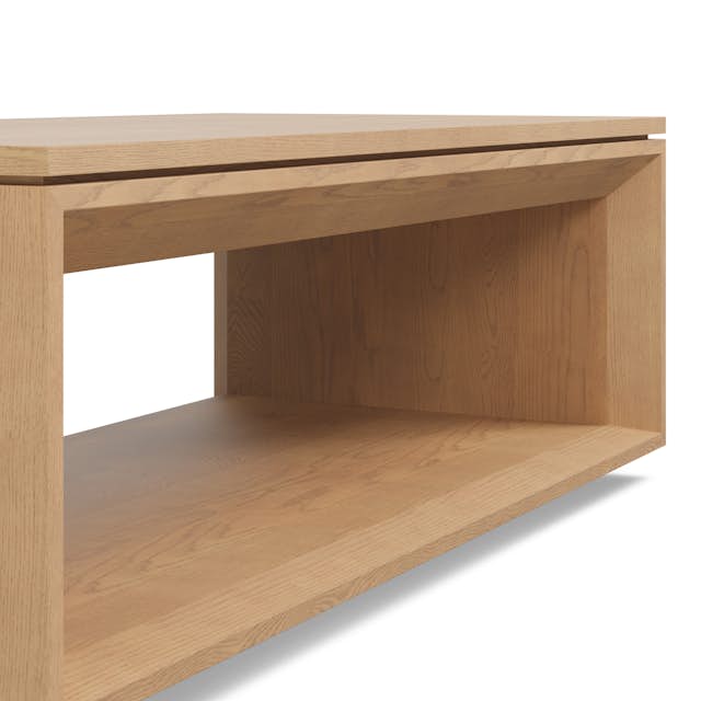 Suri White Oak Wood Rectangular Coffee Table | Article