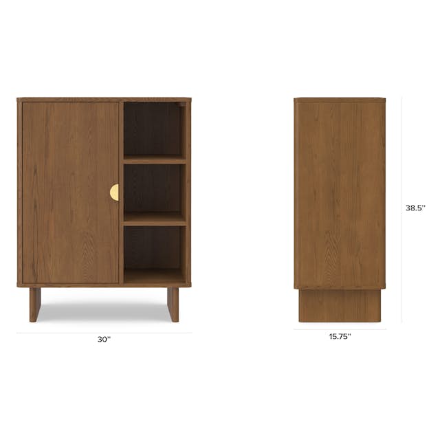 Otto Smoked Oak Storage Cabinet | Article
