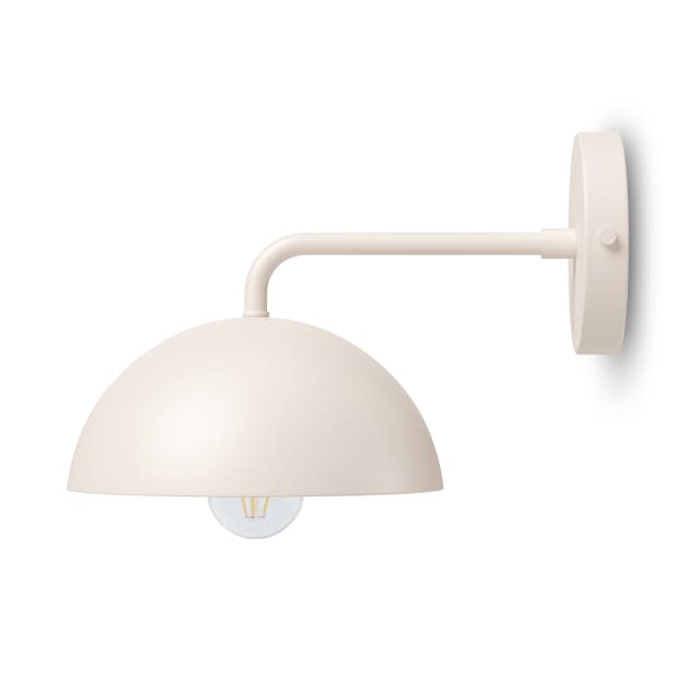 Gemma Rice White Metal Semi Circle Adjustable Sconce | Article