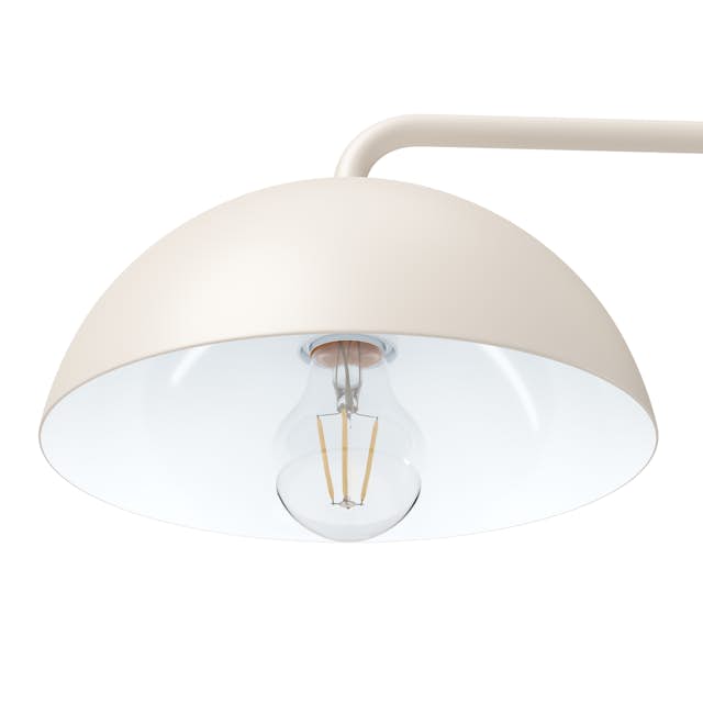 Gemma Rice White Metal Semi Circle Adjustable Sconce | Article