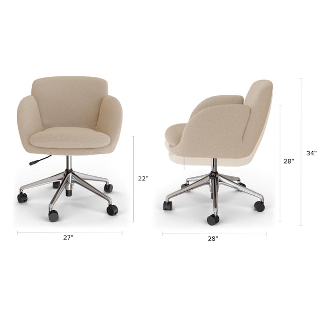Bea Ratine Buff Office Chair | Article