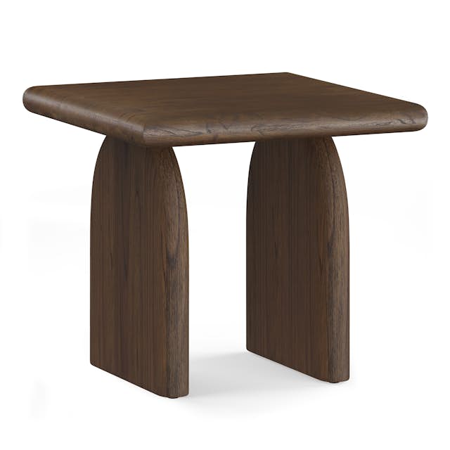 Lloyd Warm Brown Side Table, Japandi Style | Article