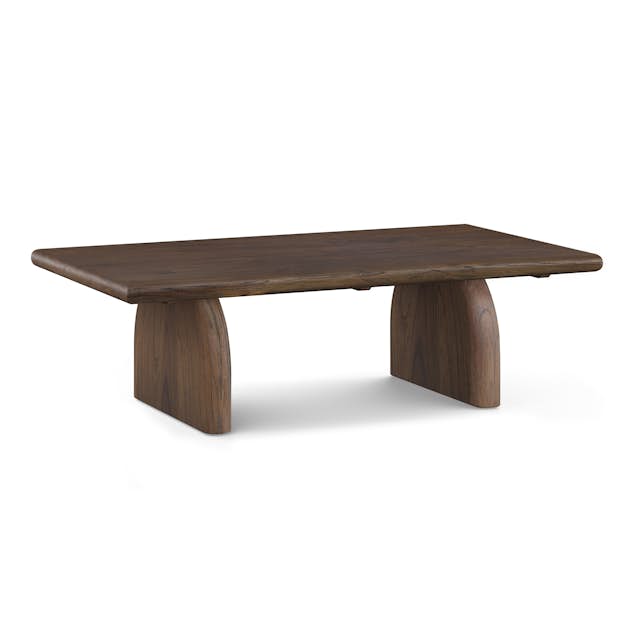 Lloyd Warm Brown Coffee Table, Japandi Style | Article