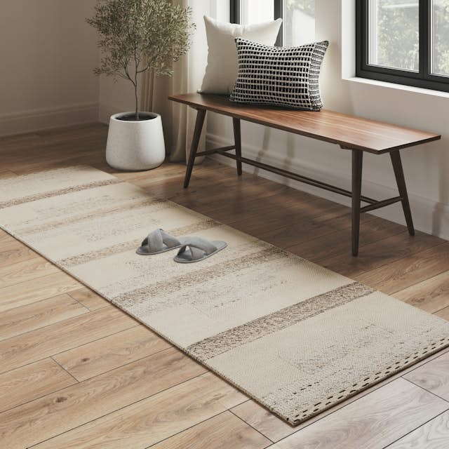 Riya Handwoven Tonal Shapes Runner Rug 2.5 x 8 | Article
