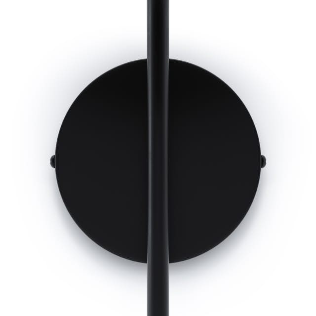 Coy Black Sconce, Rotating Lamp, G9 Bulb, Curved Metal and Frosted ...