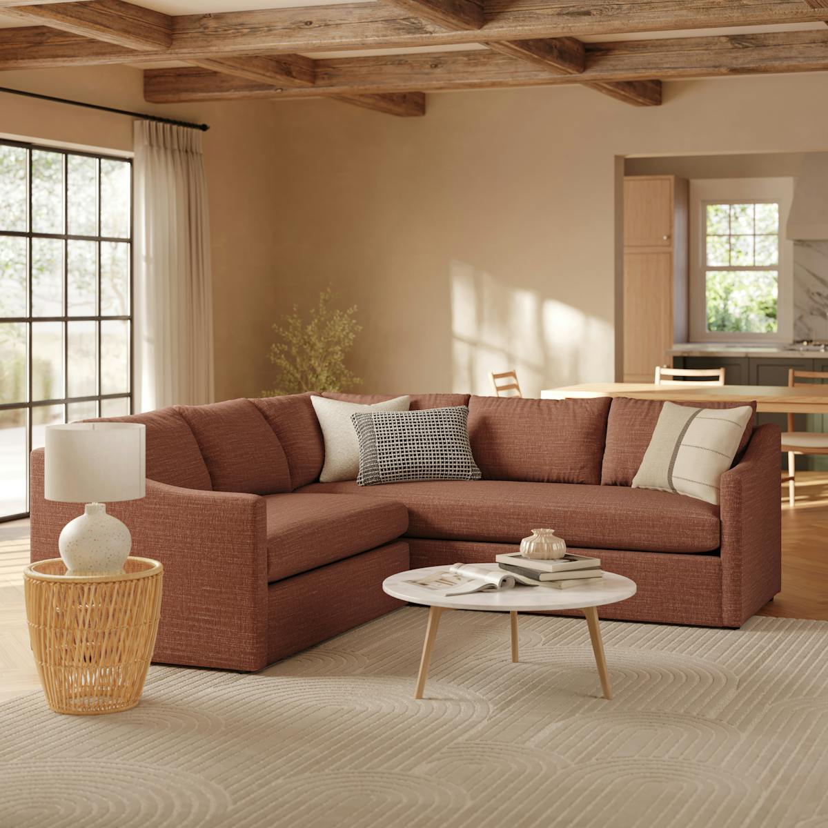 Landry Napa Rust Corner Sectional | Article