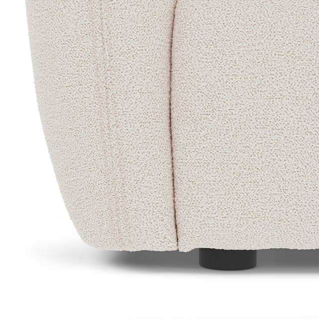 Leigh Ivory Wool Bouclé Sofa Bed, Teddy Fabric | Article