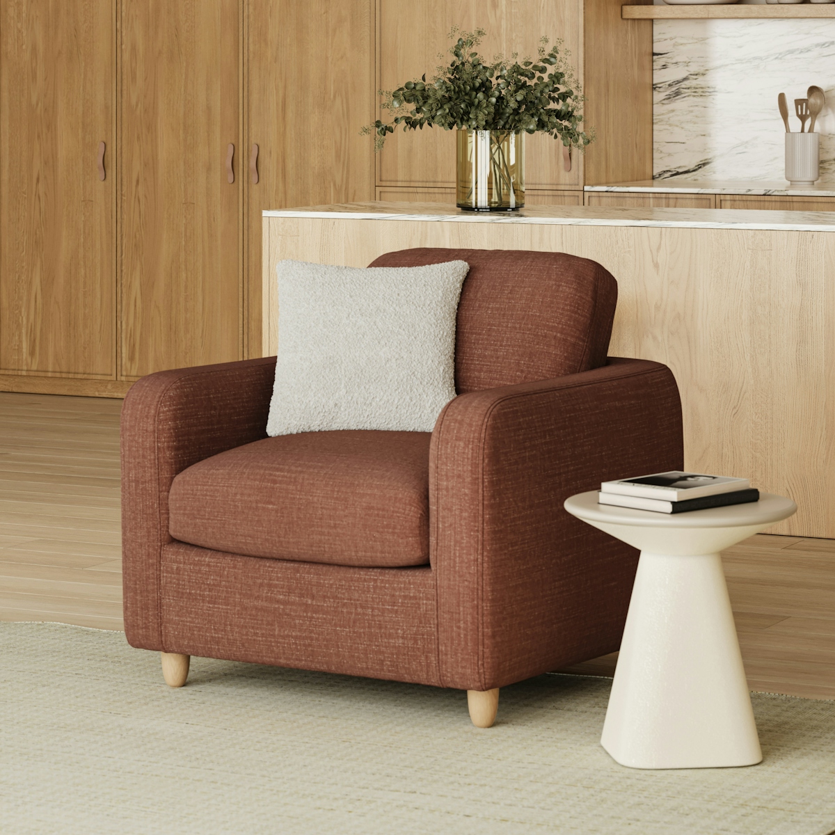 Vati Napa Rust Lounge Armchair | Article