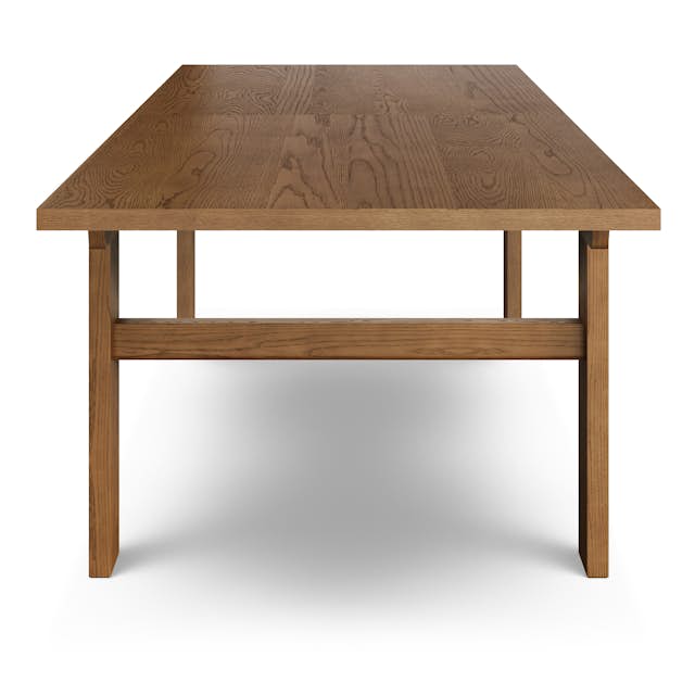 Gina Smoked Oak Dining Table for 8, Extendable
