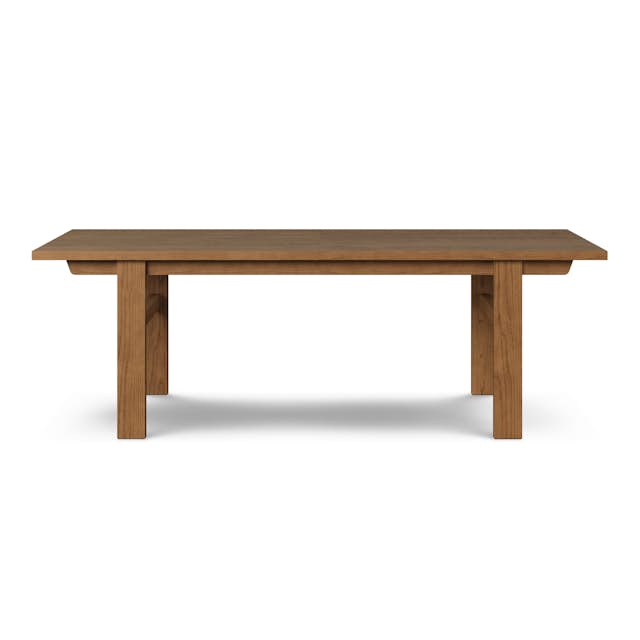 Gina Smoked Oak Dining Table for 8, Extendable