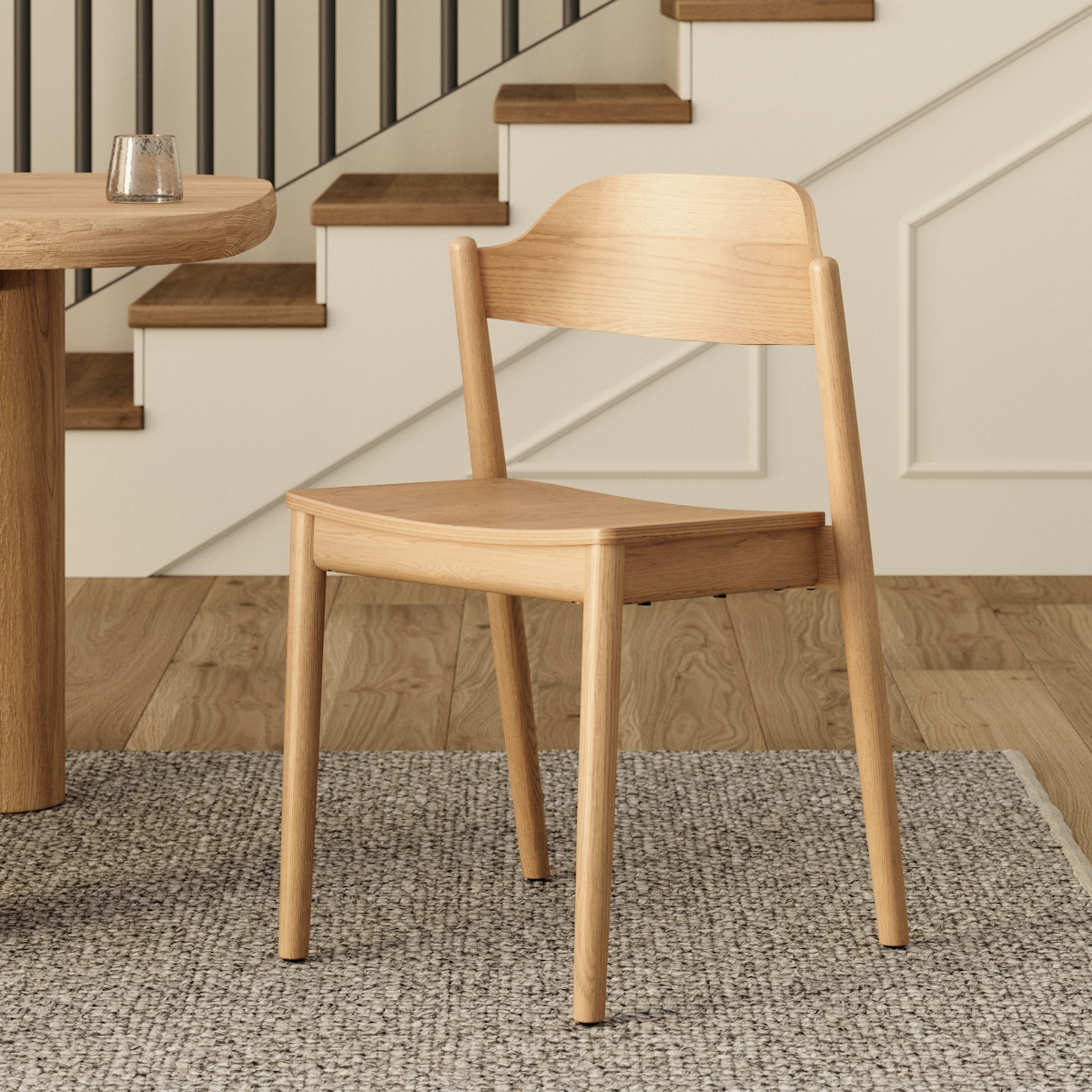 Sylvo White Oak Stackable Dining Chair | Article