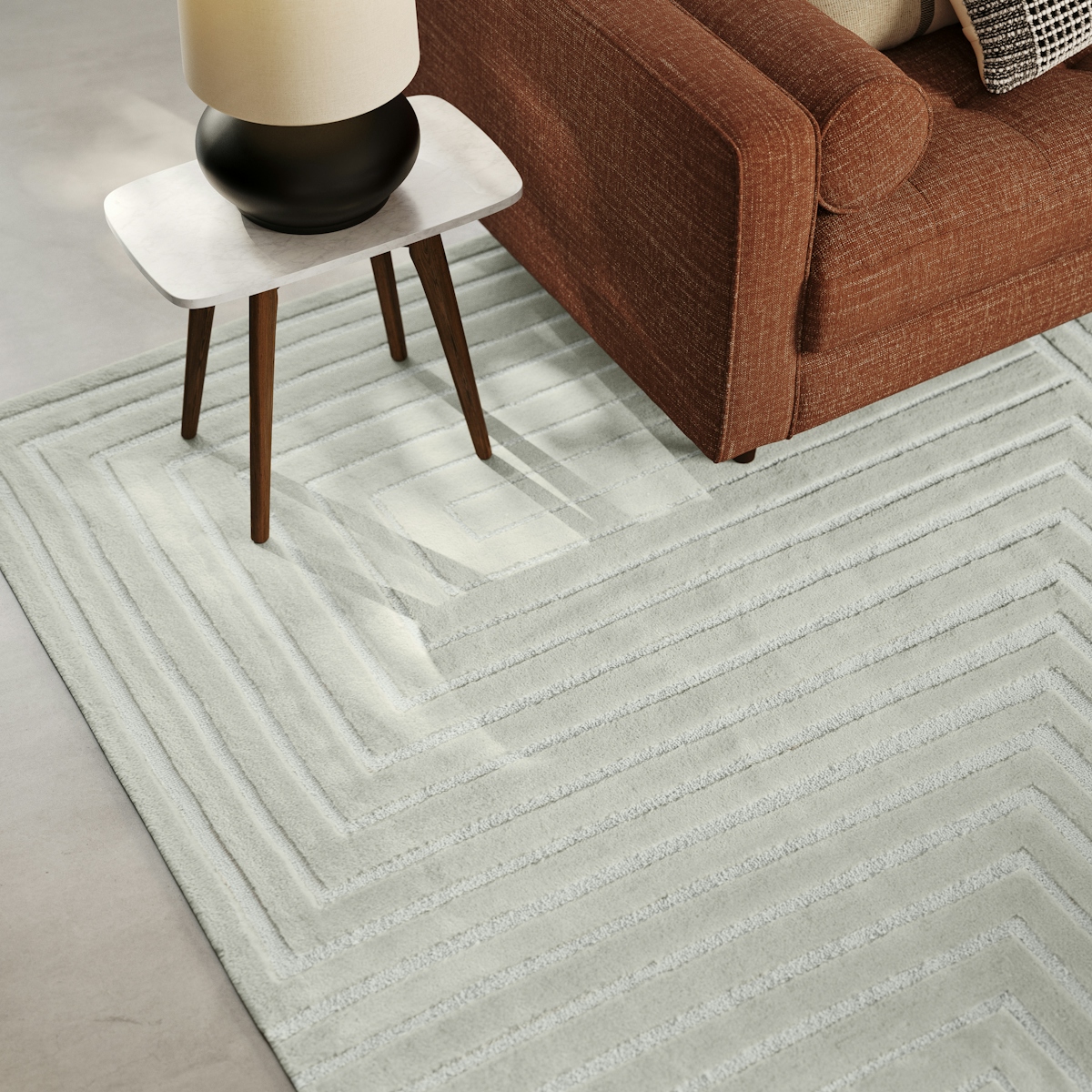 Luna Cirrus Gray Rug 8 x 10 | Article