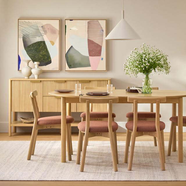 Ulka Oak and Ratine Oxide Dining Chair | Article