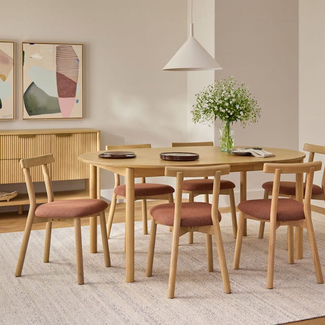 Ulka Oak and Ratine Oxide Dining Chair | Article