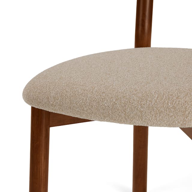 Ulka Walnut and Ratine Buff Dining Chair | Article