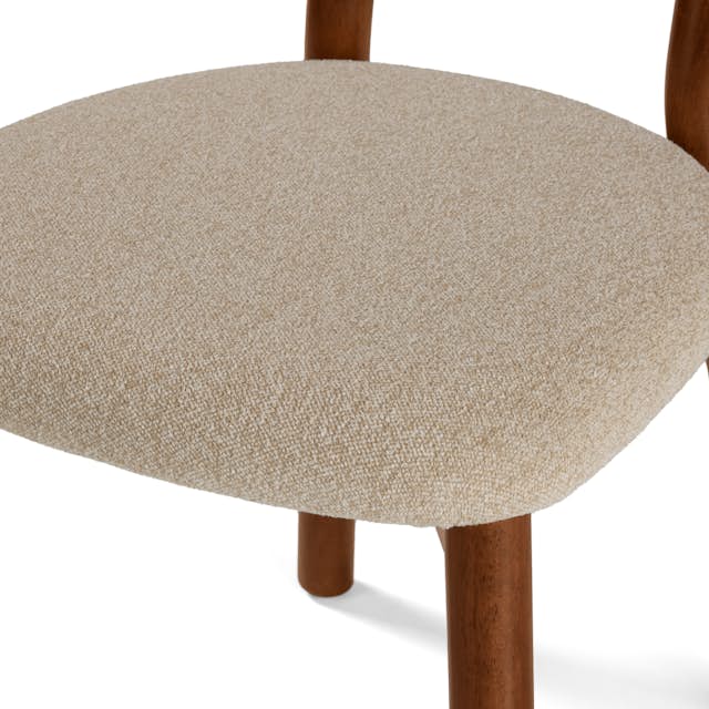Ulka Walnut and Ratine Buff Dining Chair | Article