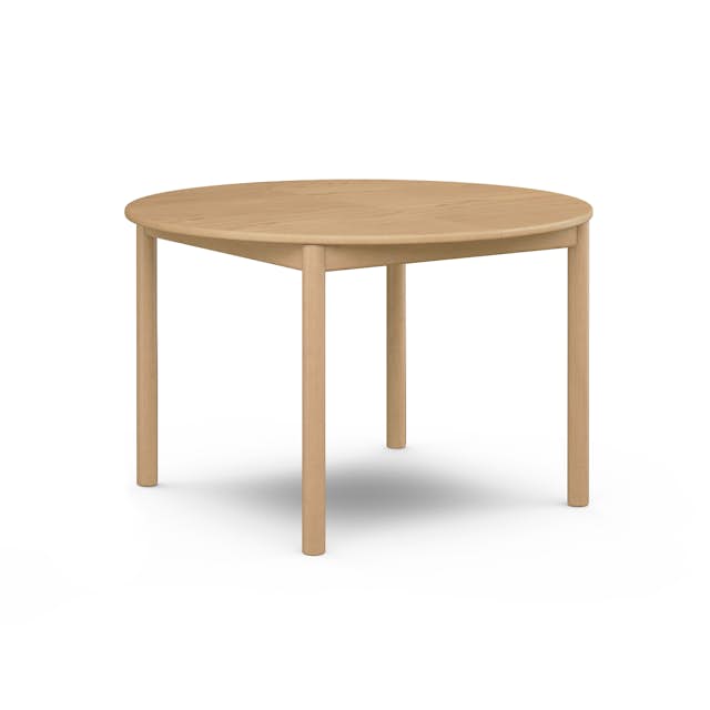 Heidi White Oak Extendable Round Dining Table for 6 | Article