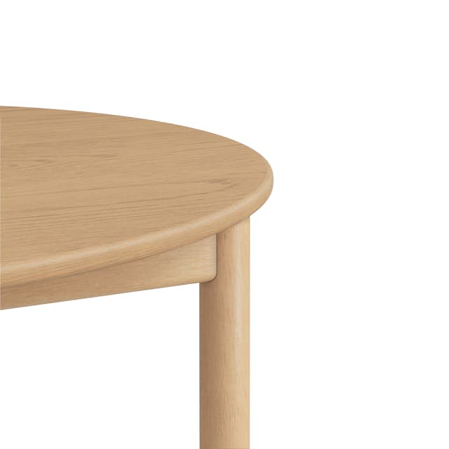 Heidi White Oak Extendable Round Dining Table for 6 | Article