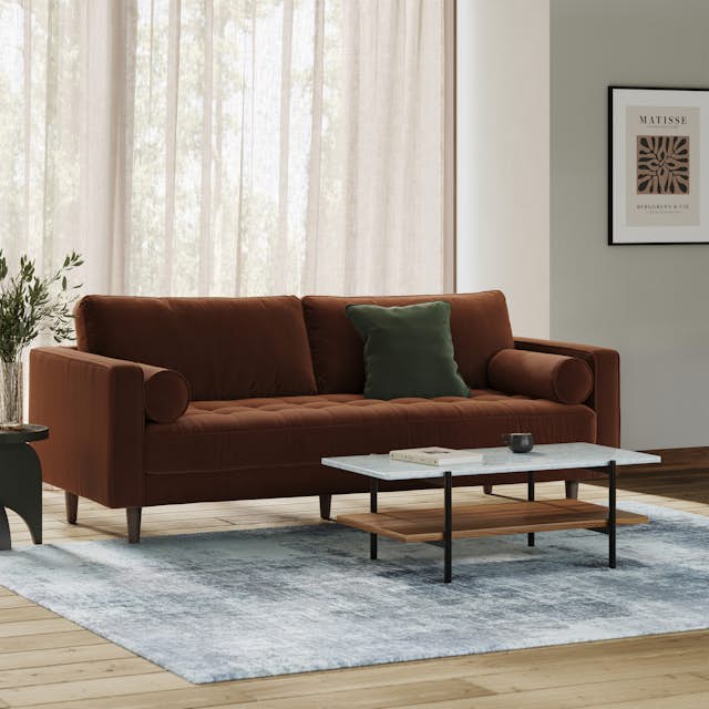 Berge Blue Wash Rug 8 x 10 | Article