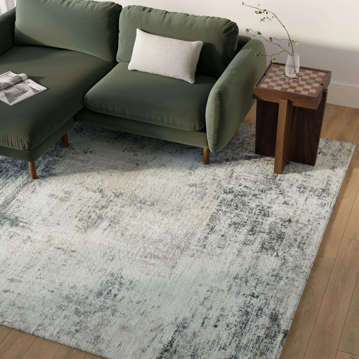 Berge Tan Wash Rug 8 x 10 | Article