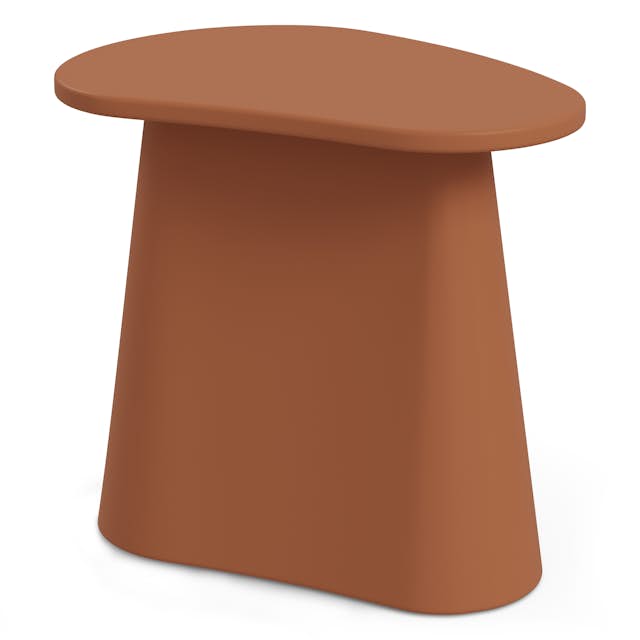 Centura Ochre Brown Teardrop Outdoor Side Table | Article