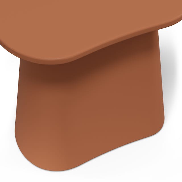 Centura Ochre Brown Teardrop Outdoor Side Table | Article