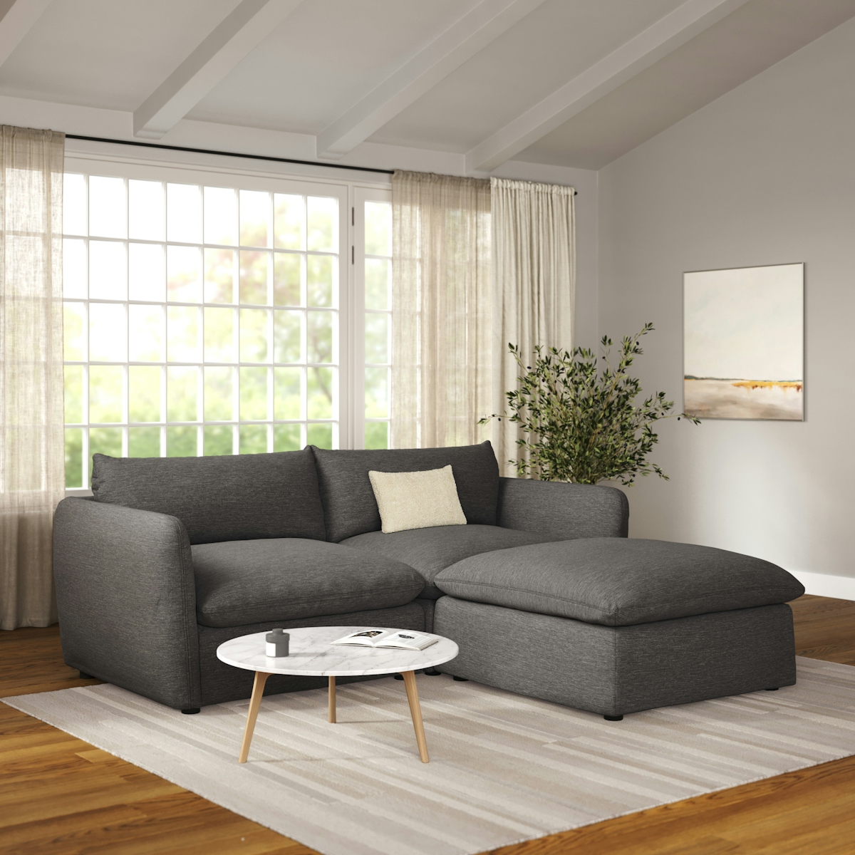 Leigh Silver Gray Modular Sectional | Article