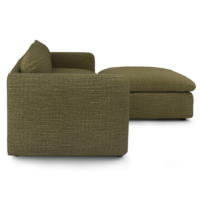 Leigh Napa Moss Modular Ottoman Sectional | Article
