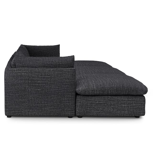 Leigh Napa Charcoal Modular Open Pit Sectional | Performance Fabric ...