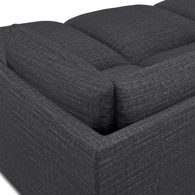 Leigh Napa Charcoal Modular Open Pit Sectional | Performance Fabric ...