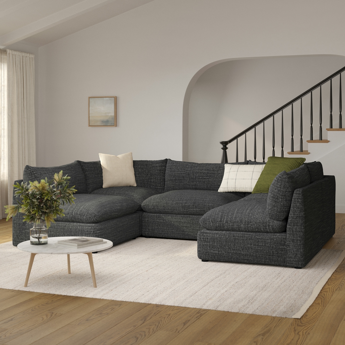 Leigh Napa Charcoal Modular Closed Pit Sectional | Article