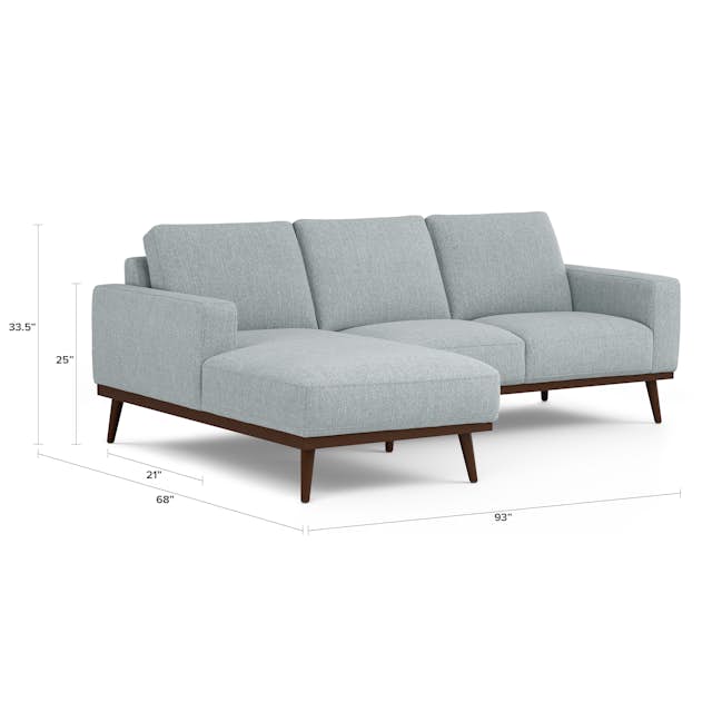 Rhett Harbor Gray Left Chaise Sectional | Article
