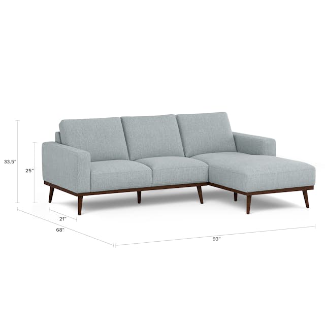 Rhett Harbor Gray Right Chaise Sectional | Article