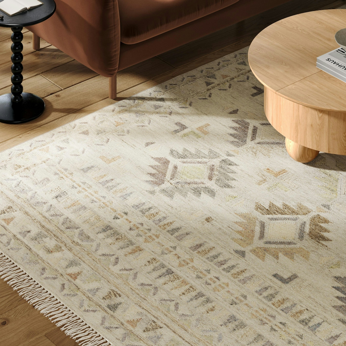 9'x12' Silver Etch Handmade Fabric Area Rug | Tida | Article