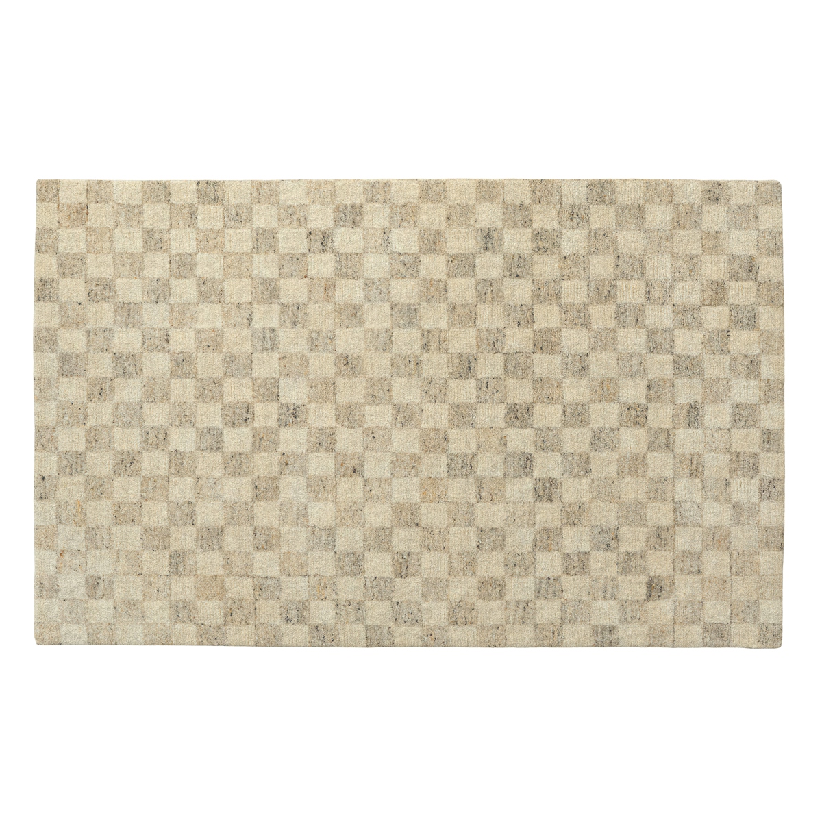 Murray Checkered Gray Rug 5 x 8 | Article