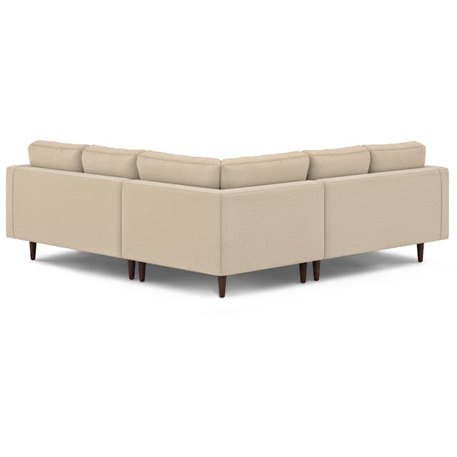 Sven Ratine Buff Tufted Small Corner Sectional Sofa | Article