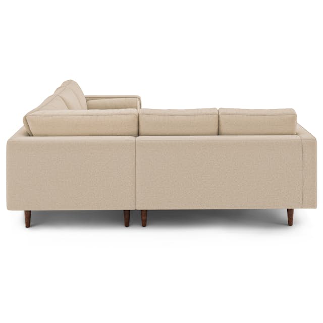 Sven Ratine Buff Tufted Small Corner Sectional Sofa | Article