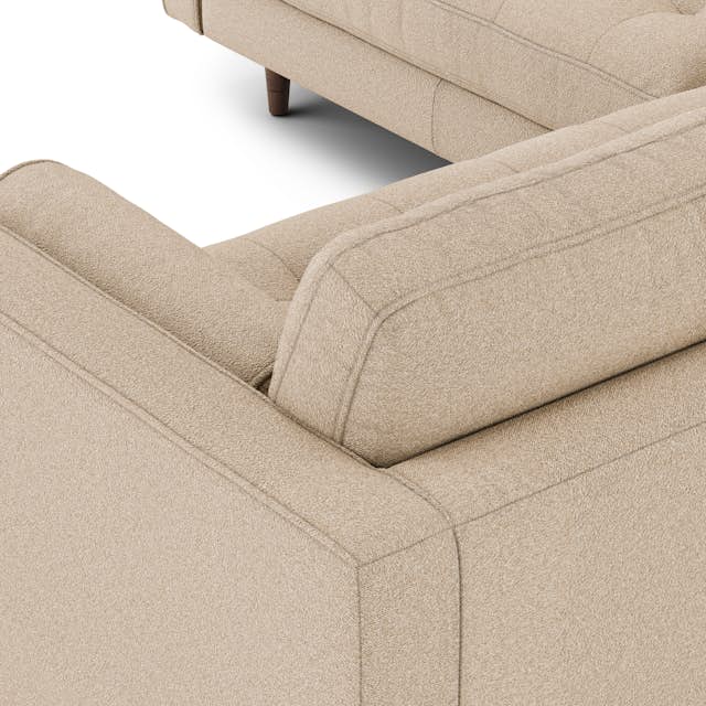 Sven Ratine Buff Tufted Small Corner Sectional Sofa | Article