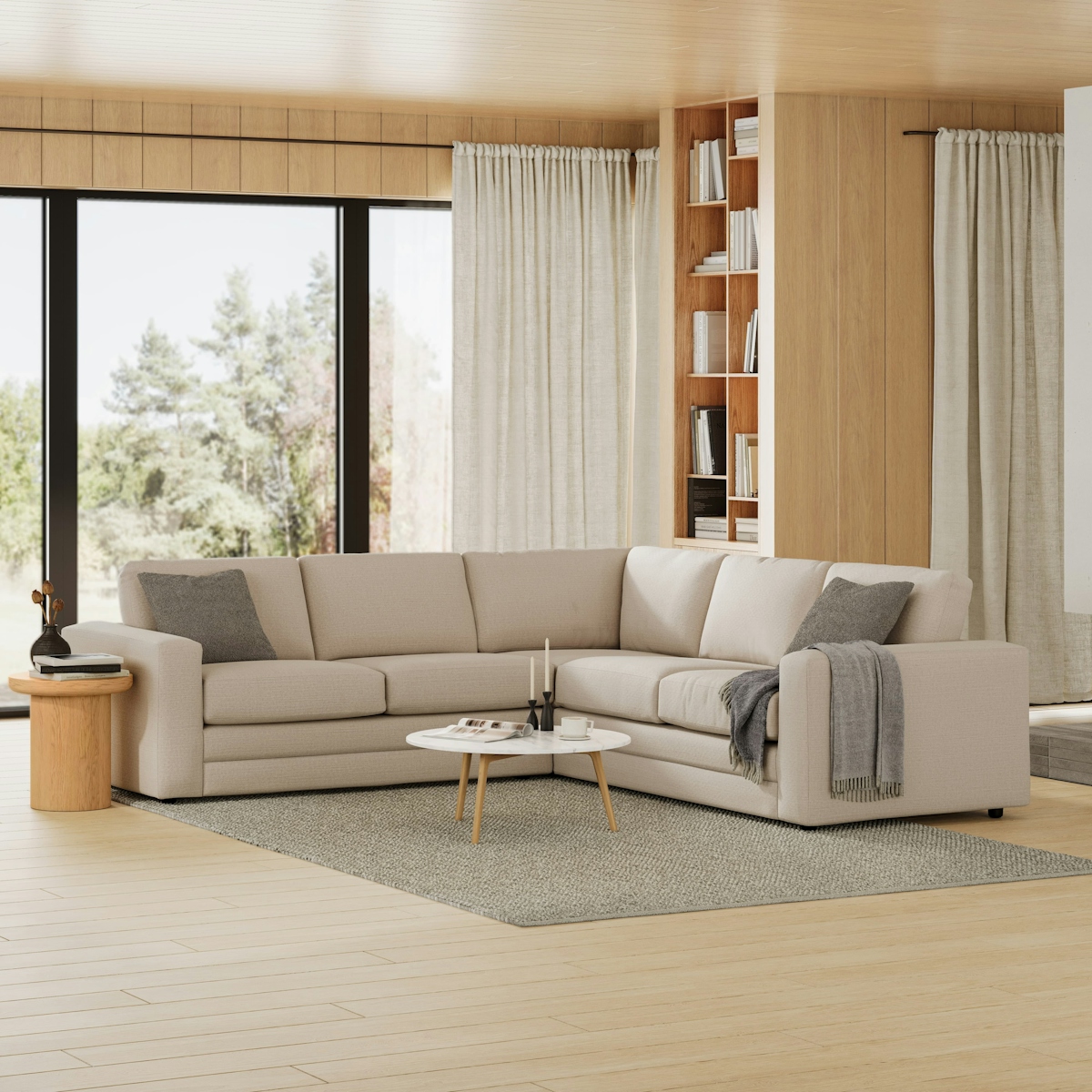 Riley Napa White 104" Corner Sectional | Article