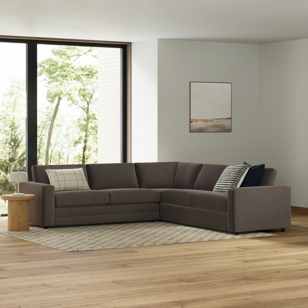 Riley Hale Warm Gray 114" Corner Sectional | Article