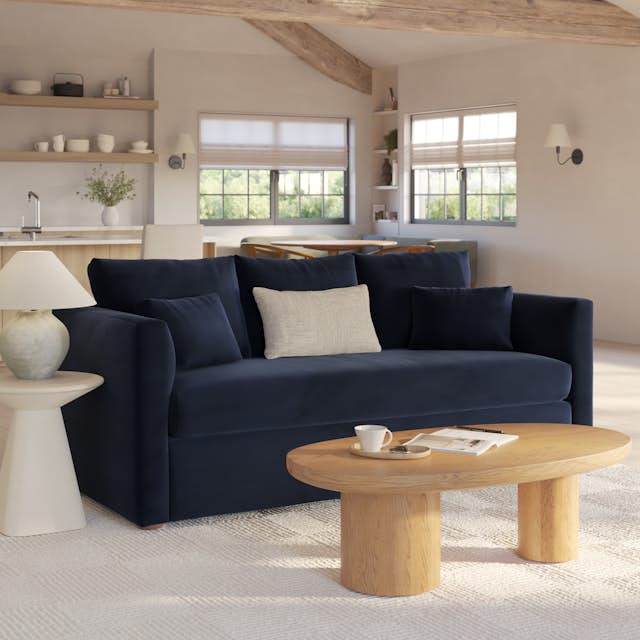 Marina Hale Ink Velvet 80" Sofa | Article