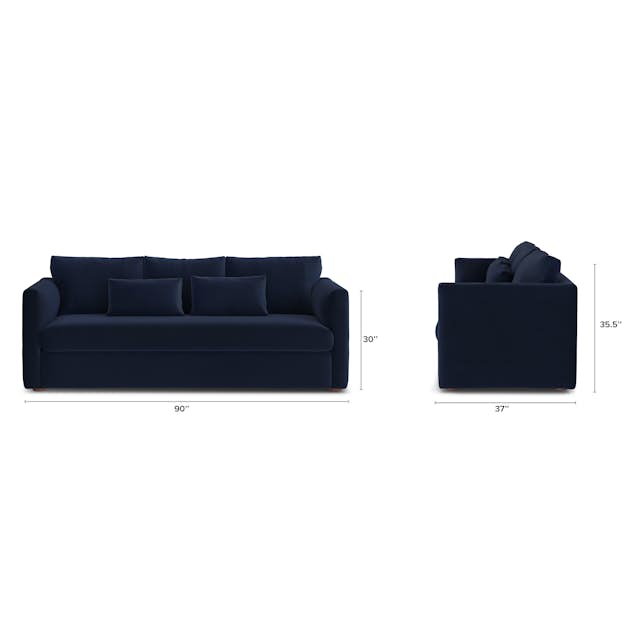 Marina Hale Ink Velvet 90" Sofa | Article