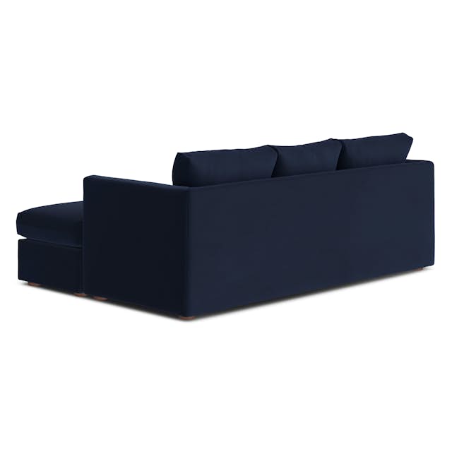 Marina Hale Ink Velvet 90" Reversible Storage Sectional | Article