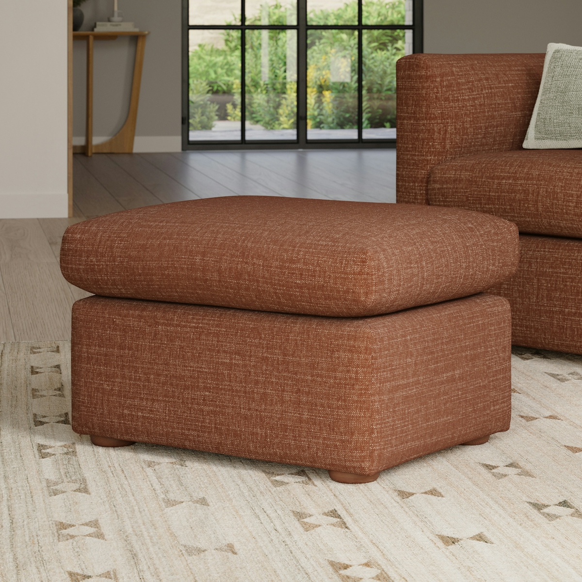 Marina Napa Rust Ottoman | Article | Article