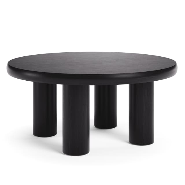 Adel Black 35" Round Coffee Table, FKA Muhly | Article