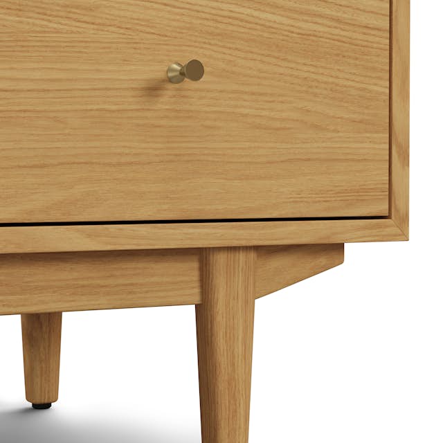 Cooper Natural Oak 5-Drawer Tallboy Chest | Article